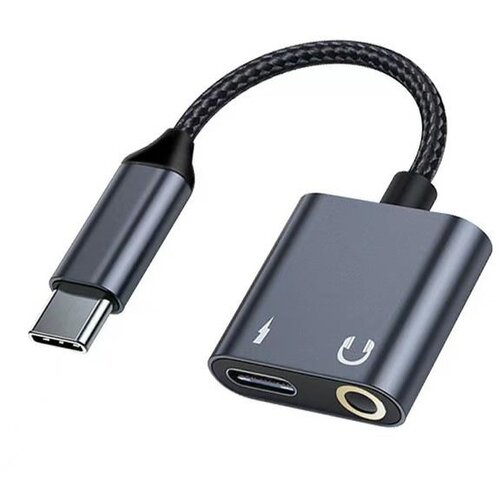Beline SPLIT ADAPTER USB-C NA USB-C JACK 3.5MM 60W DAC ČRN, (22007343 ...