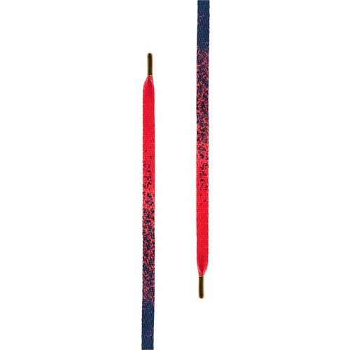 TUBELACES Gold Flat Splatter Pack (Pack of 5) Red/Navy | Eponuda.com