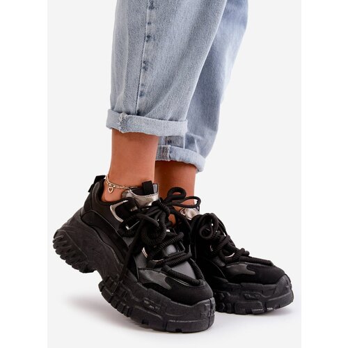 Kesi Women's sneakers on a solid sole black Nevela | ePonuda.com