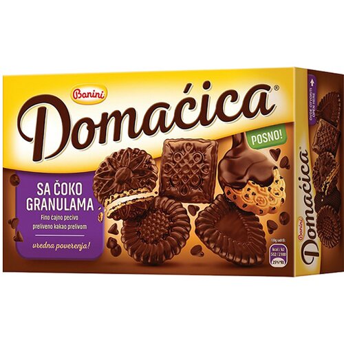DOMAĆICA keks sa čoko granulama, 200g | Eponuda.com