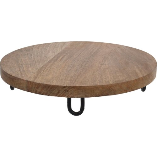 Drveni poslužavnik sa postoljem 29,5cm | ePonuda.com