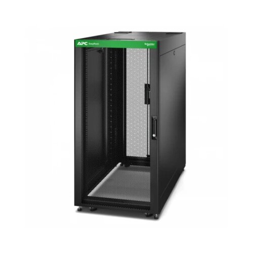 APC easy rack 600mm/24U/1000mm , with roof, side panel,castors,feet and ...