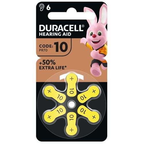 Duracell baterije za slušni aparat Aid 10 DUR-HA10/BP6 | Eponuda.com
