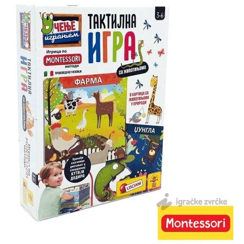 Lisciani Montessori Taktilna Igra Životinje - SR Edukativna igra ...