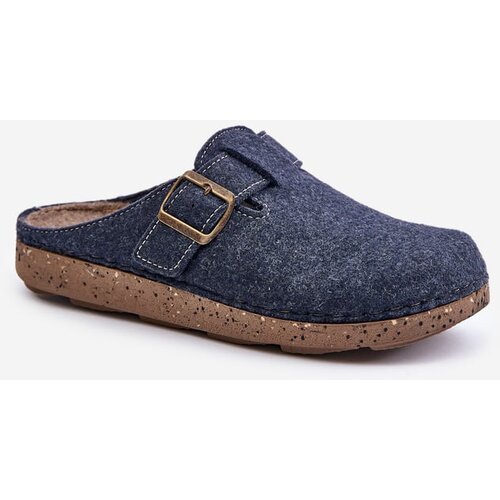 Inblu men's Slippers With Buckle Preventive Slippers Navy Blue ...