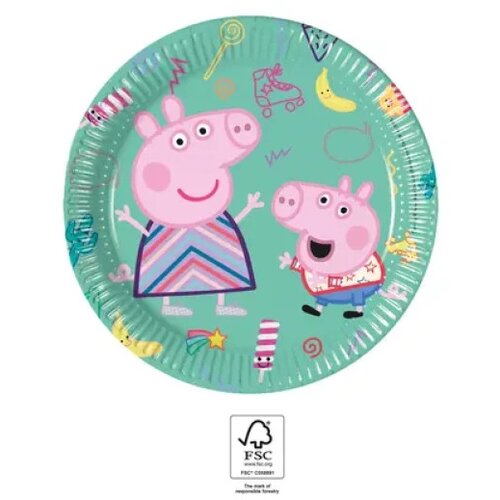 Peppa pig party tanjiri 1/8 kom ( PS91136 ) | ePonuda.com