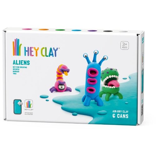 Hey Clay Glina Aliens - 6 cans - Burger, Trio, Scorppio - 26048 ...