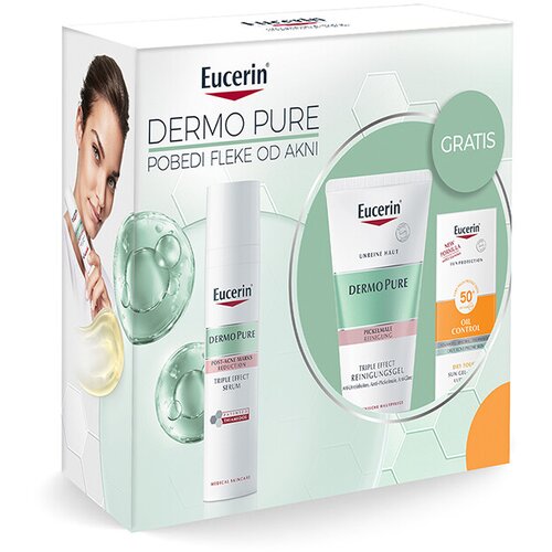 EUCERIN® box DermoPure Serum sa trostrukim efektom, 40 ml + DermoPure ...