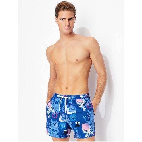 Armani Blue Mens Patterned Swimwear Exchange - Men | ePonuda.com