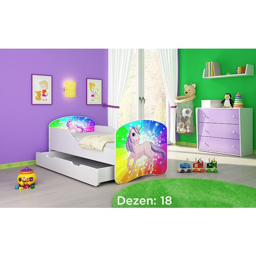 krevet za decu 180X80 cm sa dodatnom fiokom acma 1 45 dezena | EPonuda.com
