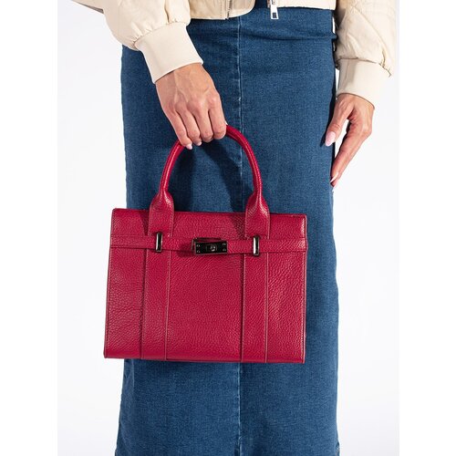 Shelvt red classic women's handbag | ePonuda.com