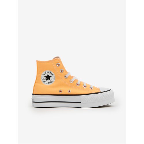 Converse Orange Women's Ankle Sneakers on The Chuck Taylor Platform ...