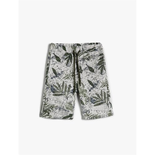 Koton Shorts Green Normal Waist