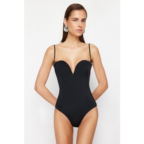 Trendyol Black Balcony V-String Regular Swimsuit | ePonuda.com