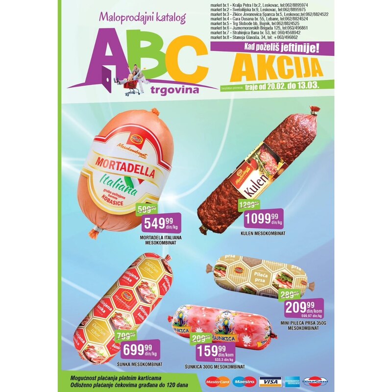 ABC trgovina katalog - Akcije i cene | ePonuda.com