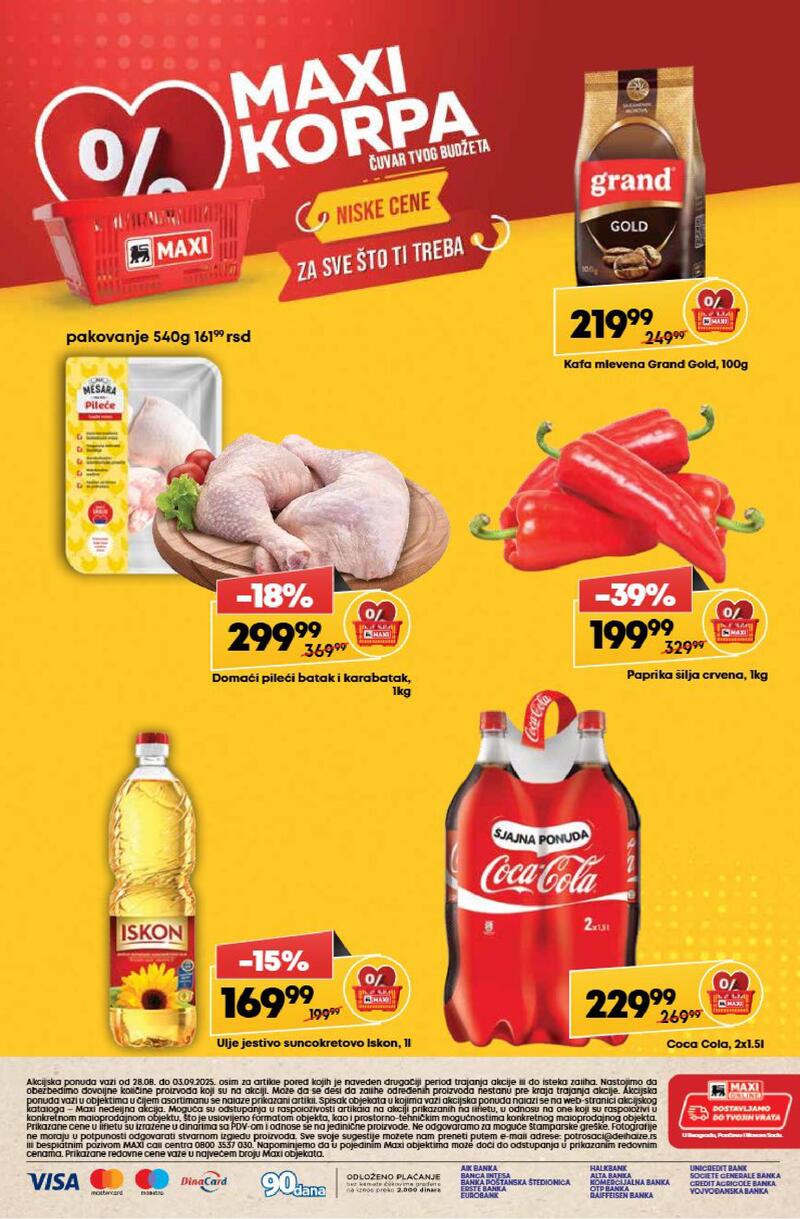 Mega Maxi katalog - Akcije i cene | EPonuda.com