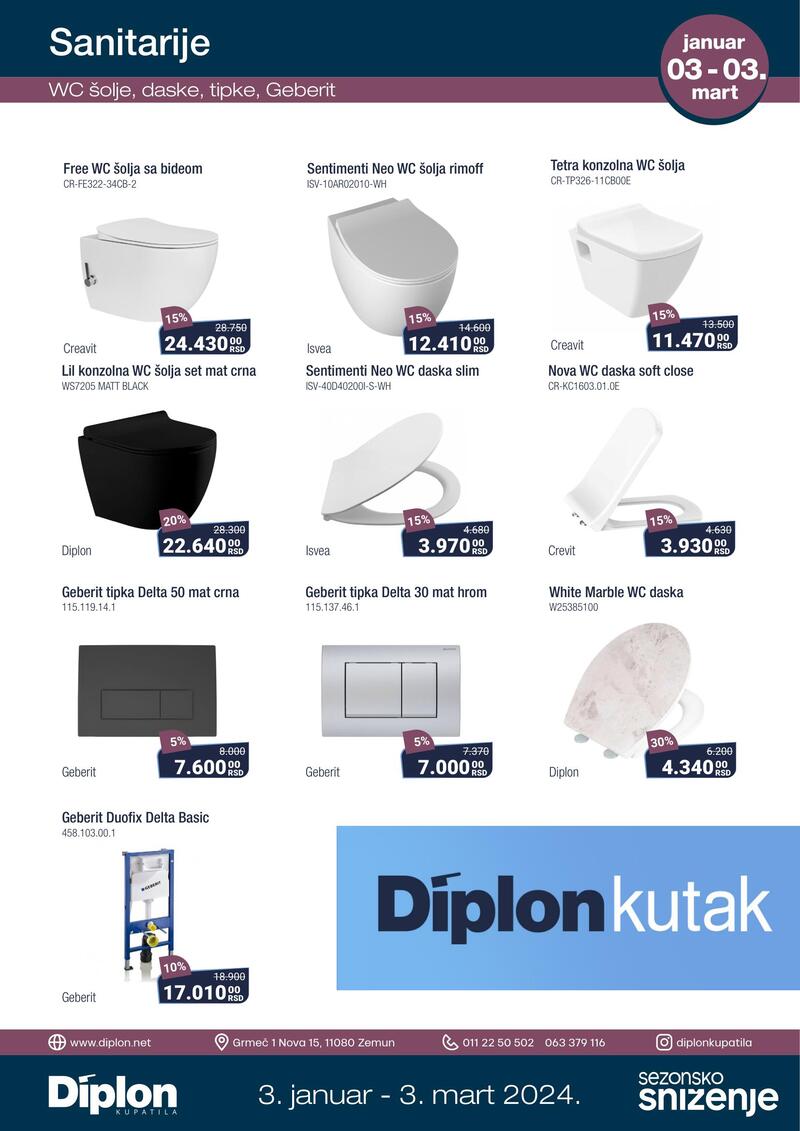 Diplon Kupatila katalog - Akcije i cene | ePonuda.com