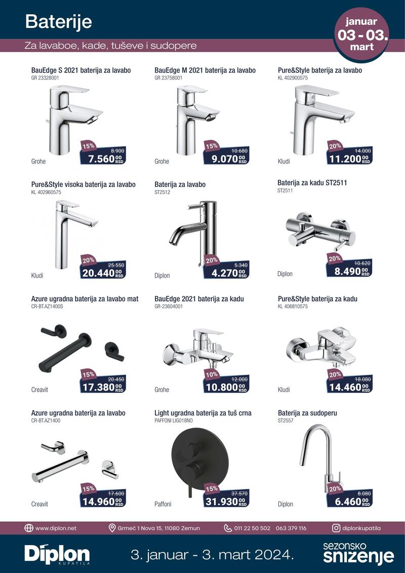 Diplon Kupatila katalog - Akcije i cene | ePonuda.com