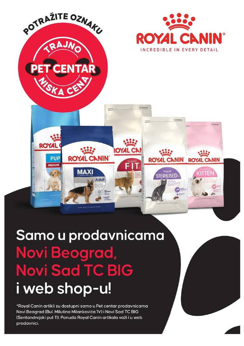 Pet centar katalog - Akcije i cene | ePonuda.com