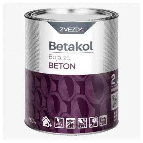 Duga Betakol akrilna boja za beton oksidno crvena Duga 750ml | ePonuda.com
